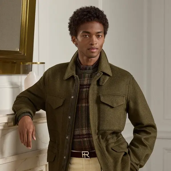 Ralph Lauren Ripley Wool-cashmere Four-pocket Jacket - Olive