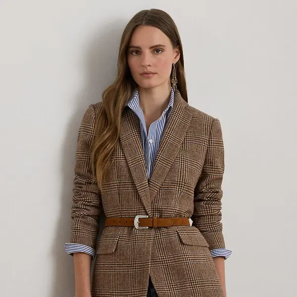 Ralph Lauren Glen Plaid Wool-blend Twill Blazer