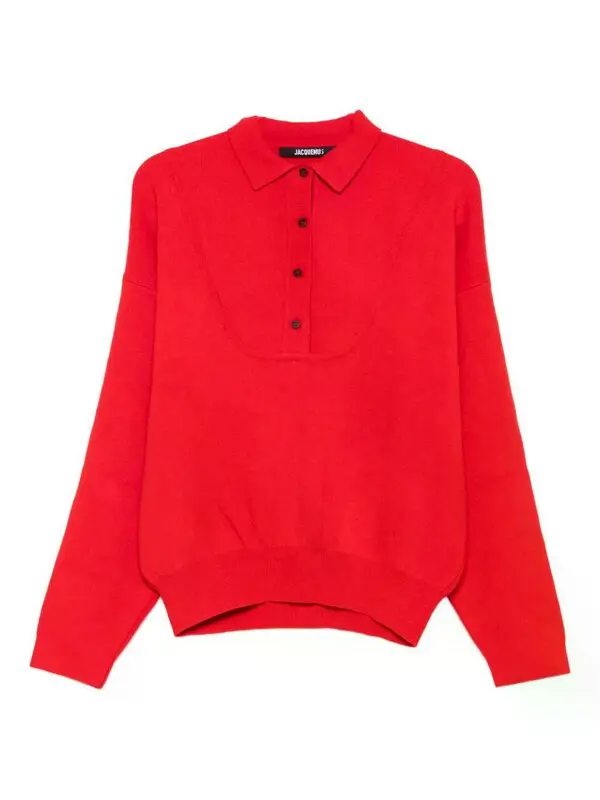 Jacquemus Polo-neck Sweater - Red
