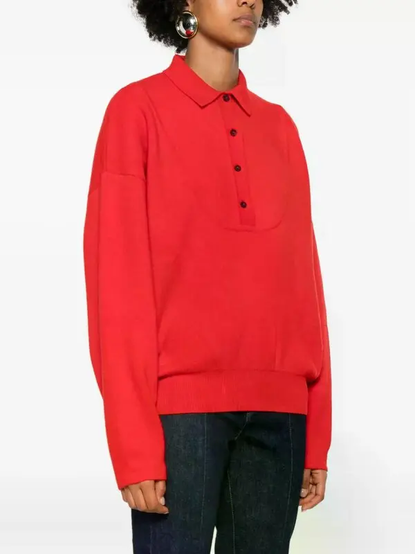 Jacquemus Polo-neck Sweater - Red