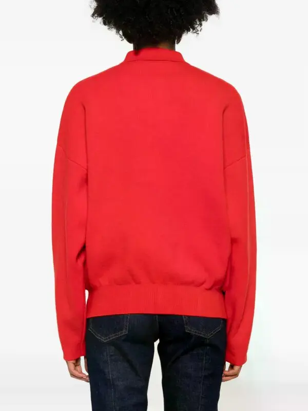 Jacquemus Polo-neck Sweater - Red