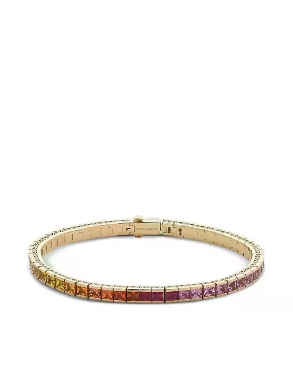 Dolce & Gabbana 18k Yellow Sapphire Tennis Bracelet - Gold