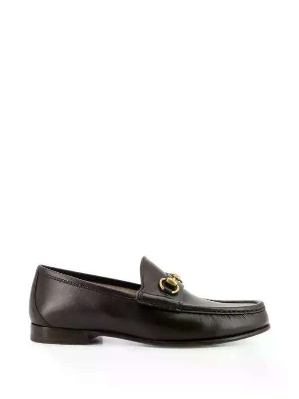 Gucci Horsebit Leather Loafers - Brown