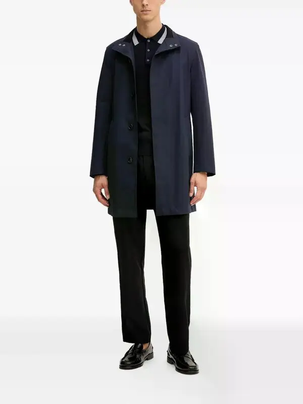 BOSS High-neck Buttoned Coat