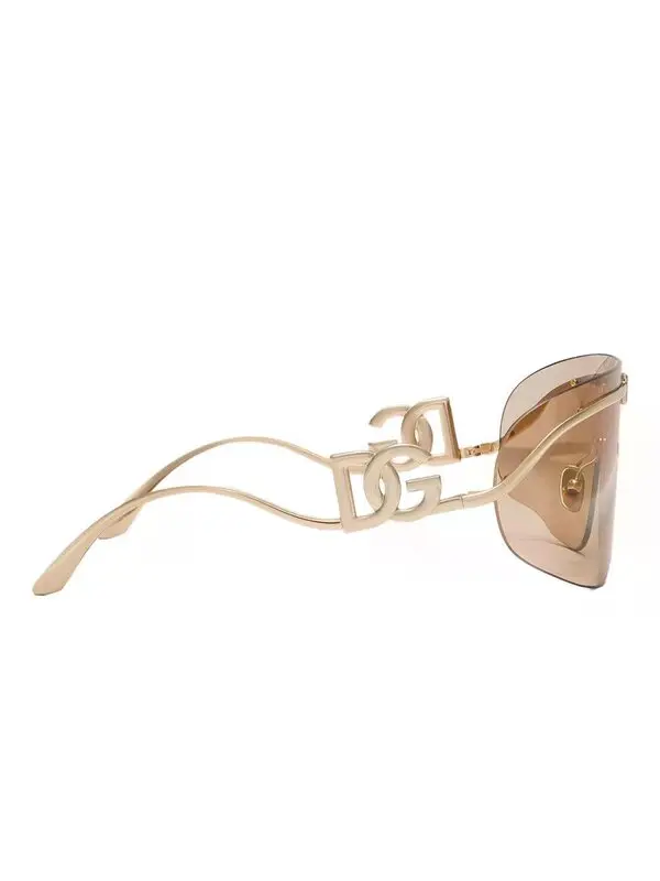 Dolce & Gabbana Logo Pilot Sunglasses