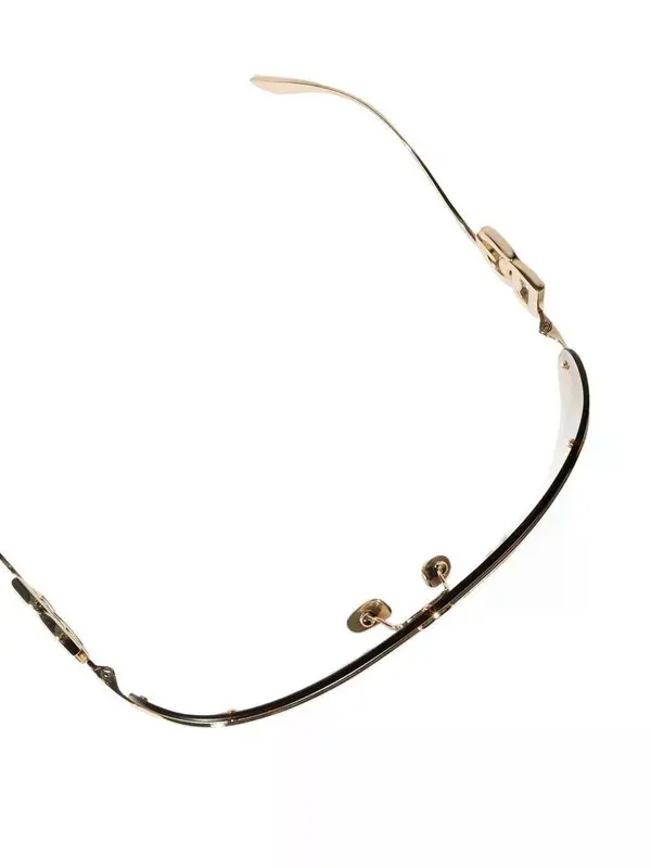 Dolce & Gabbana Logo Pilot Sunglasses