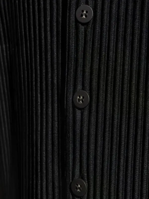 Issey Miyake Pleated Button-down Waistcoat - Black