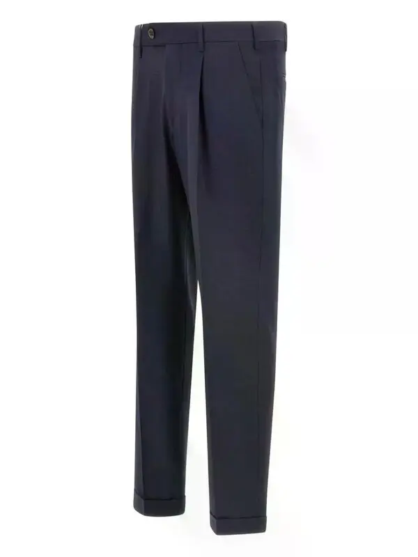 DEVORE INCIPIT Pleated Front-button Trousers