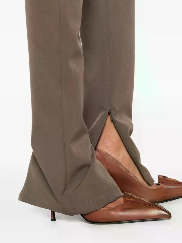 THELATEST Zip-detail Trousers - Neutrals