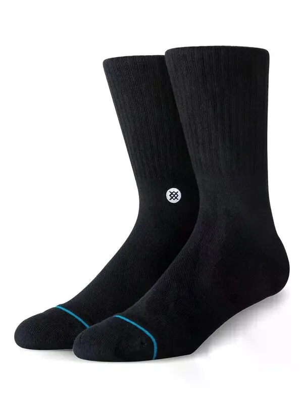 Stance Logo Detail Crew Socks - Black