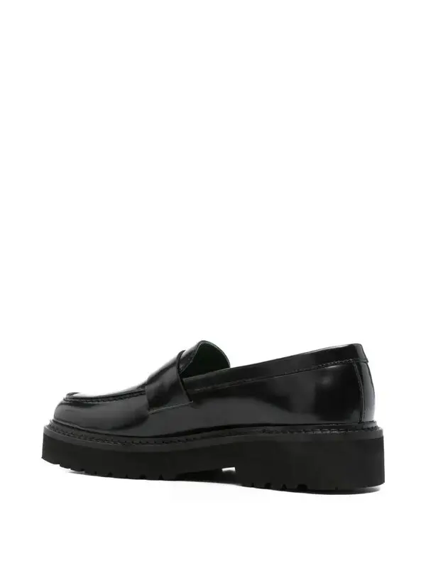 VINNY'S Strap Leather Loafers