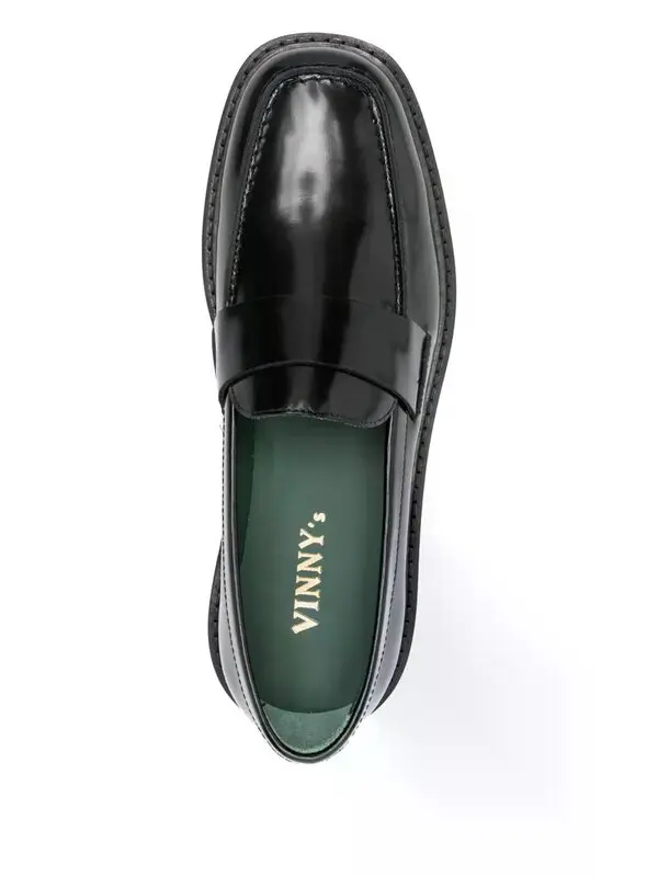VINNY'S Strap Leather Loafers