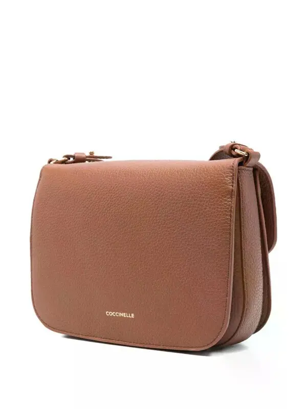 COCCINELLE C-me Flap Crossbody Bag - Brown