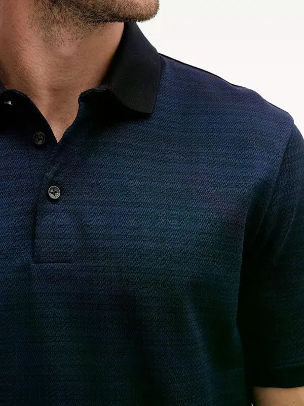 BOSS Geometric-jacquard Polo Shirt