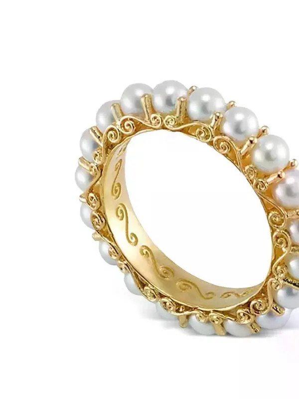 Dolce & Gabbana 18k Yellow Freshwater Pearl Ring
