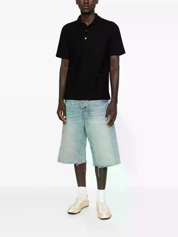 LANVIN Short-sleeve Polo Shirt - Black
