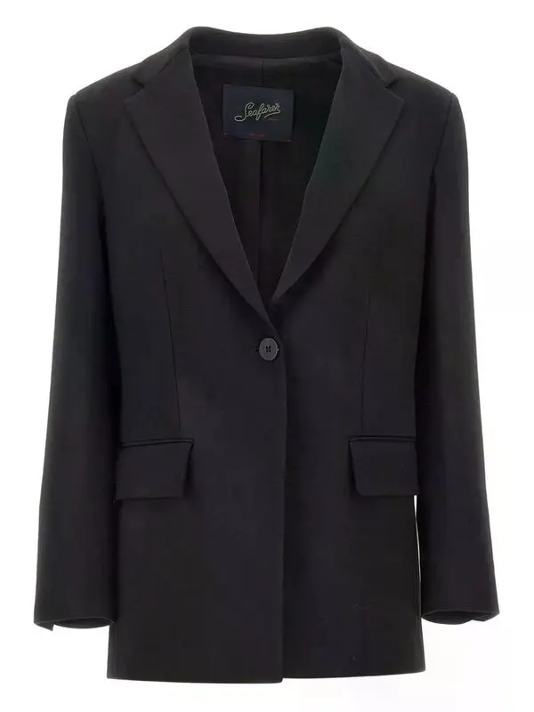 Seafarer Single-button Notched-lapel Coat