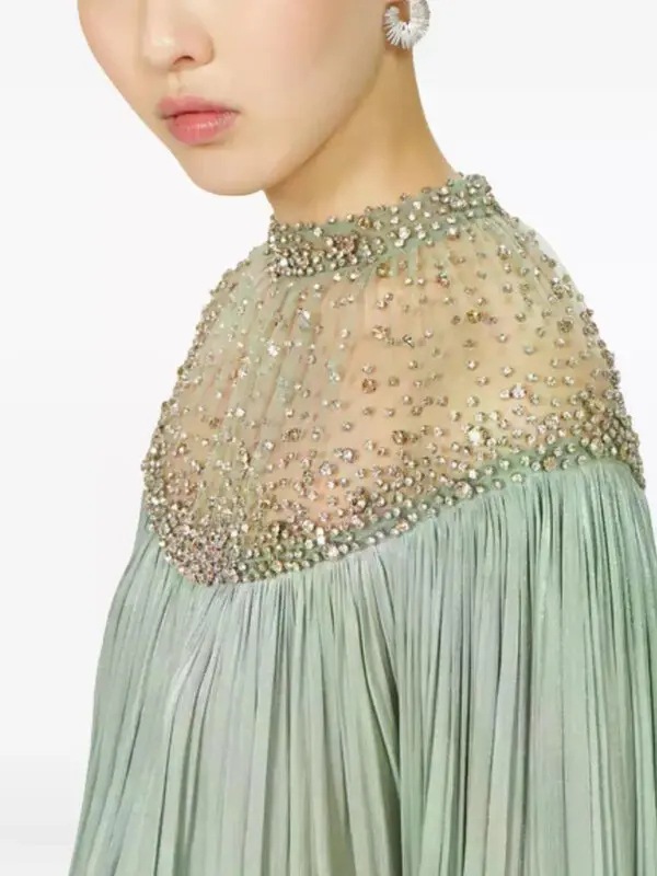 Costarellos Timea Crystal-embellished Blouse - Green