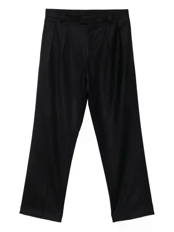 BERWICH Pleated Wool Trousers - Blue
