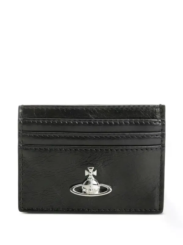 VIVIENNE WESTWOOD Orb-plaque Card Holder - Black