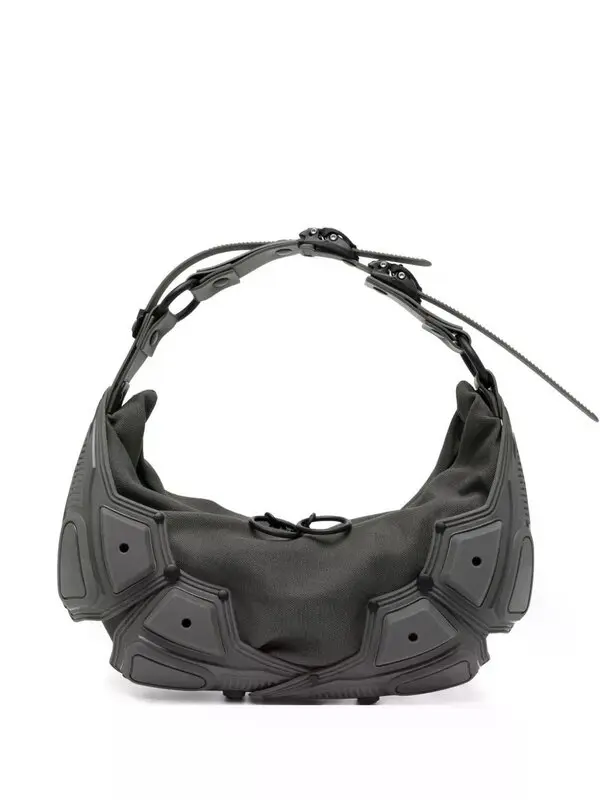 INNERRAUM Small Object M02 Half Moon Shoulder Bag - Grey
