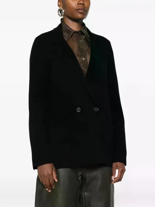 Eric Bompard Double-breasted Welt-pocket Blazer