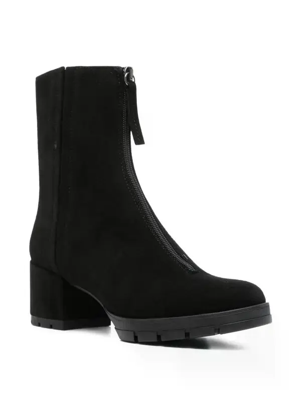 Unisa 50mm Zip-front Block-heel Ankle Boots