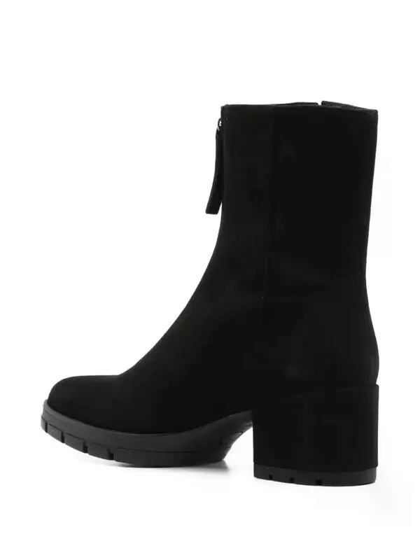 Unisa 50mm Zip-front Block-heel Ankle Boots