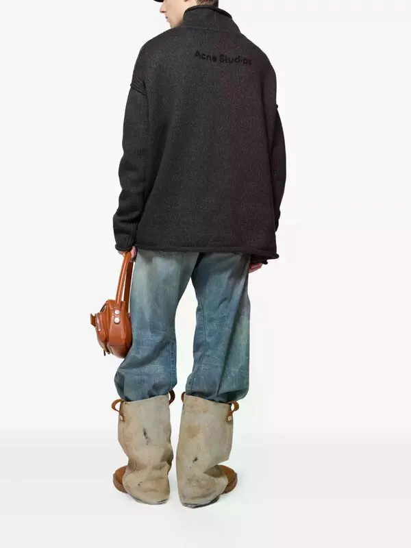 Acne Studios Embroidered-logo High-neck Sweater