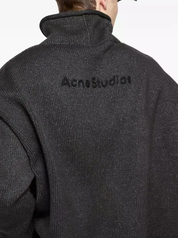 Acne Studios Embroidered-logo High-neck Sweater