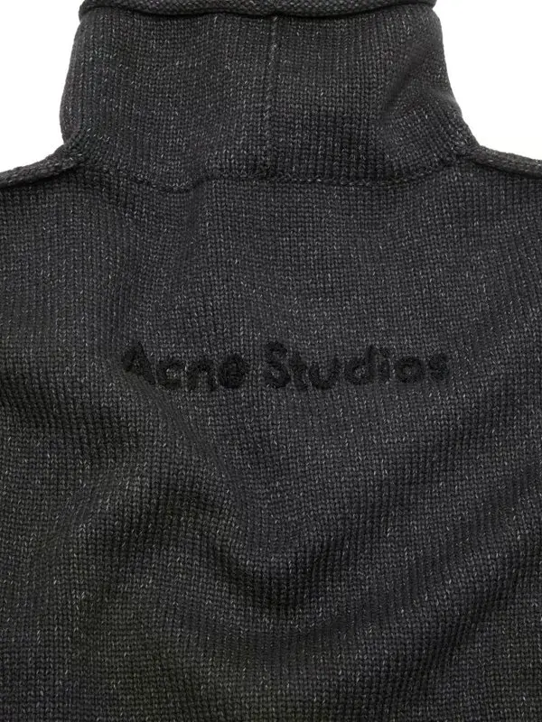 Acne Studios Embroidered-logo High-neck Sweater