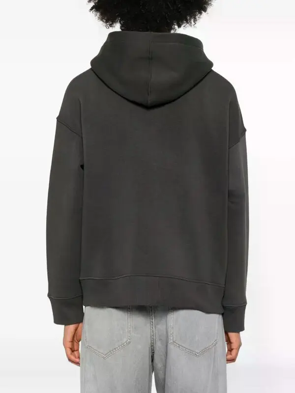 Max Mara Zip-up Cotton Blend Hoodie - Grey