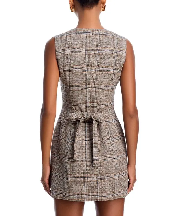 GUIZIO Rowan Tartan Mini Dress