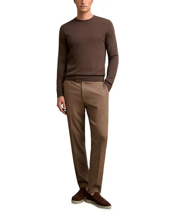 REISS Slim Fit Drawcord Trousers - Camel