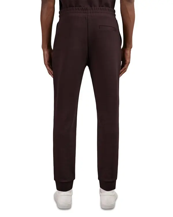 Reiss Premier Interlock Drawstring Joggers Cherry Red Editorialist