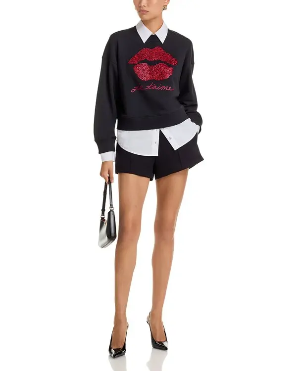 Cinq À Sept Je T'aime Justina Pullover Sweatshirt