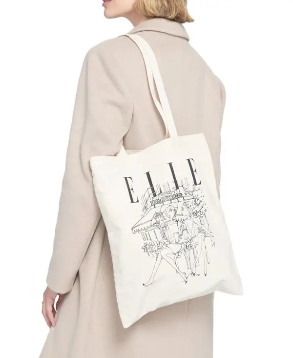 ELLE COLLECTION Graphic Print Tote Bag