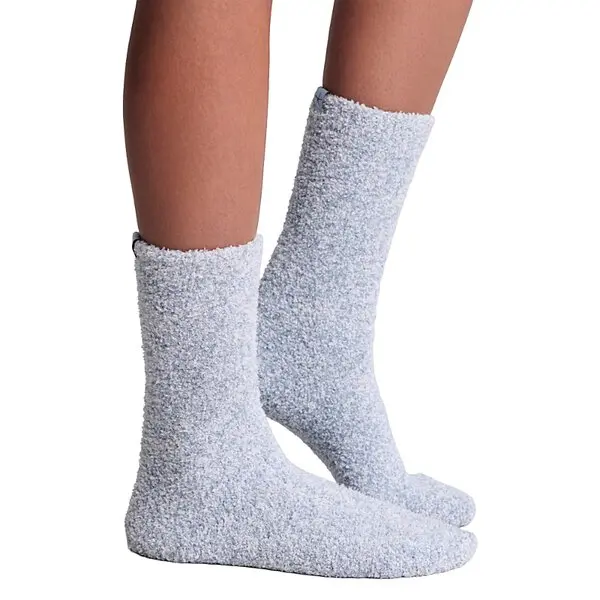 Barefoot Dreams Cozychic Socks Set Of Two - Snow Drop