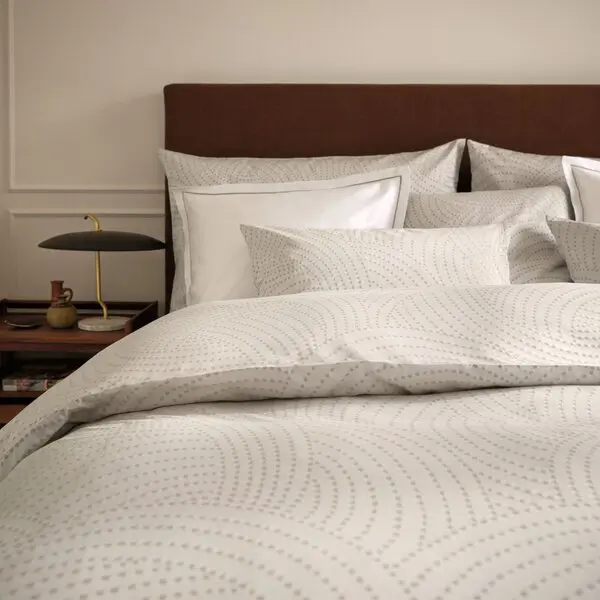 SCHLOSSBERG Yael Jacquard Sham, Standard - Light Beige
