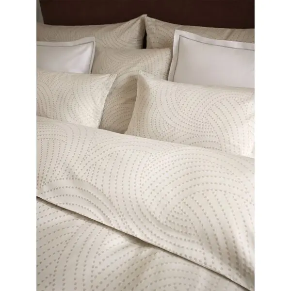 SCHLOSSBERG Yael Jacquard Sham, Standard - Light Beige