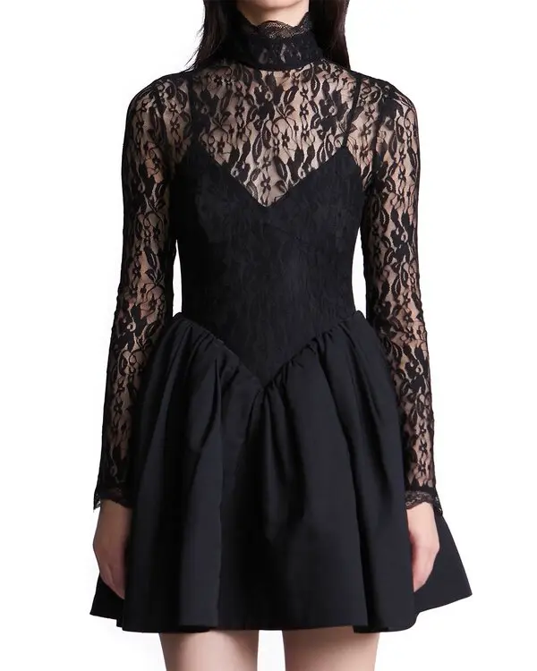 Bcbgmaxazria Stretch Lace Bubble Dress