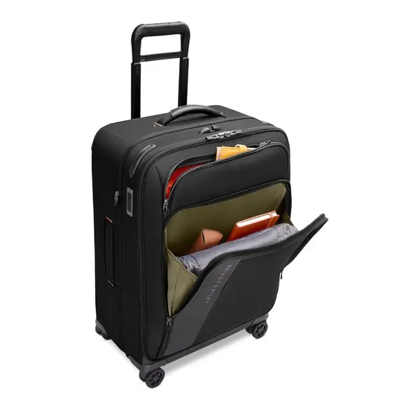 Briggs & Riley Expandable Spinner Checked Bag - Black
