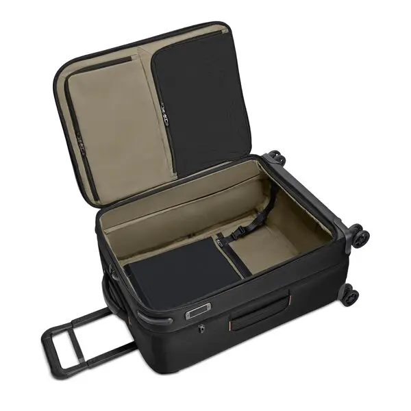 Briggs & Riley Expandable Spinner Checked Bag - Black