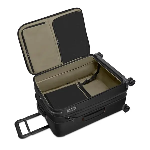 Briggs & Riley Expandable Spinner Checked Bag - Black