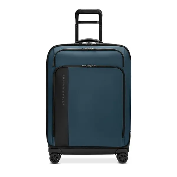 Briggs & Riley Expandable Spinner Checked Bag - Ocean