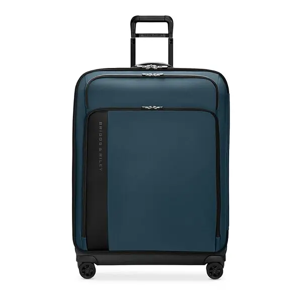 Briggs & Riley Expandable Spinner Checked Bag - Ocean