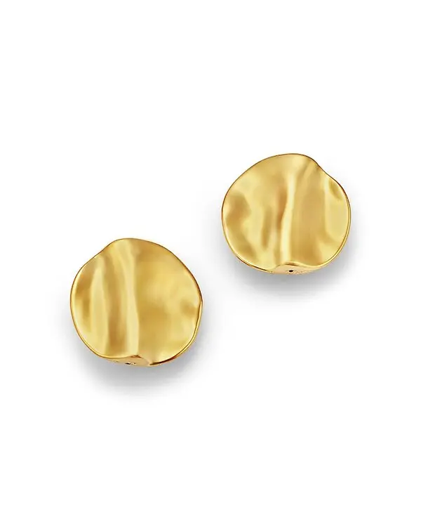 Bloomingdale'S 14k Yellow Wavy Texture Stud Earrings - Gold