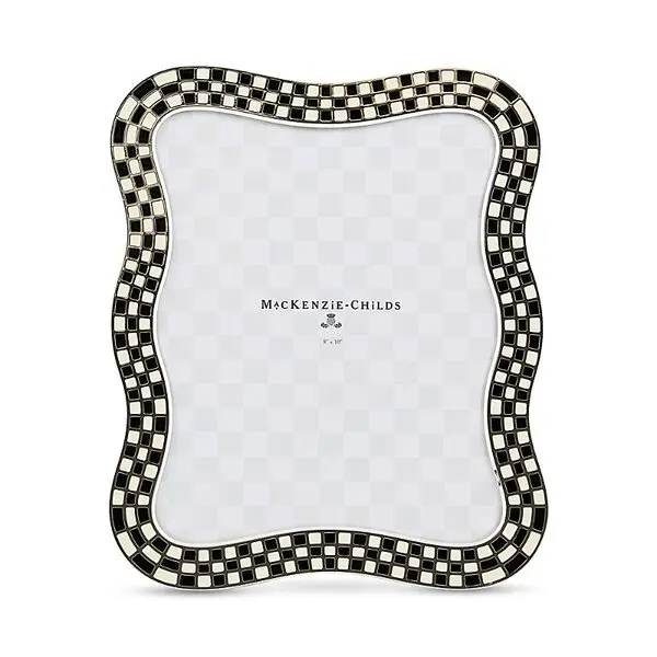 MACKENZIE-CHILDS Wavy Check Silver Plated Frame, 8 X 10 - No Color