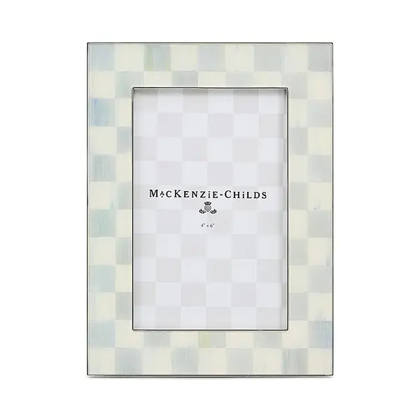 MACKENZIE-CHILDS Sterling Check Silver Plated Frame, 4 X 6 - No Color