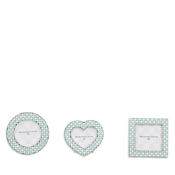 MACKENZIE-CHILDS Celebrate Baby Blue Assorted Frames, Set Of 3 - No Color